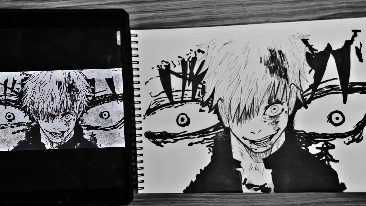 Mastering the Art of Gojo Satoru: Drawing of Gege Akutami’s Icon - YouTube