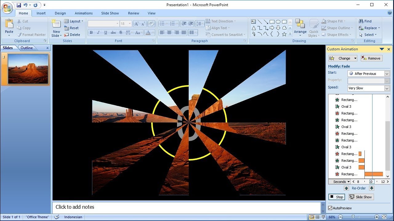Tutorial PowerPoint 2007 |Cara Membuat Animasi Teks di PowerPoint - YouTube