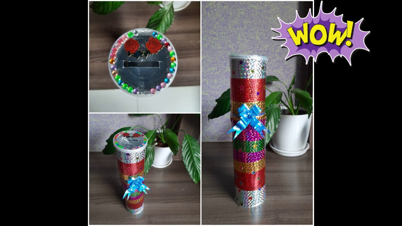 BEST 3 WAYS TO RECYCLE PRINGLES BOX - YouTube