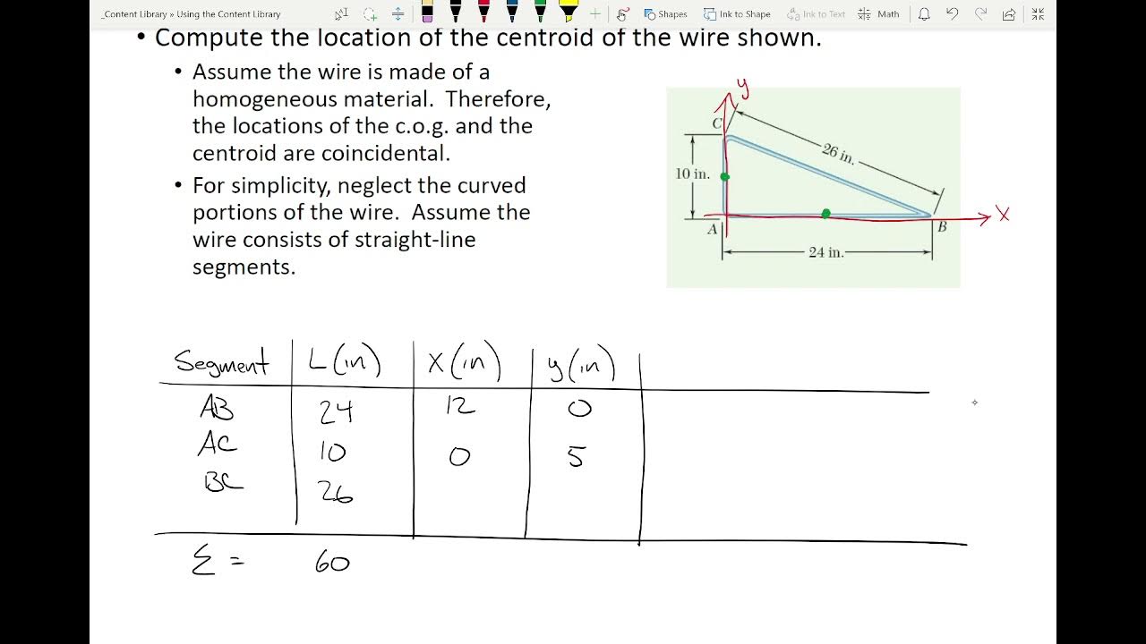 ENGR 213 Lecture 28: Centroids of Lines, Handling Distributed Forces (2021.10.27) - YouTube