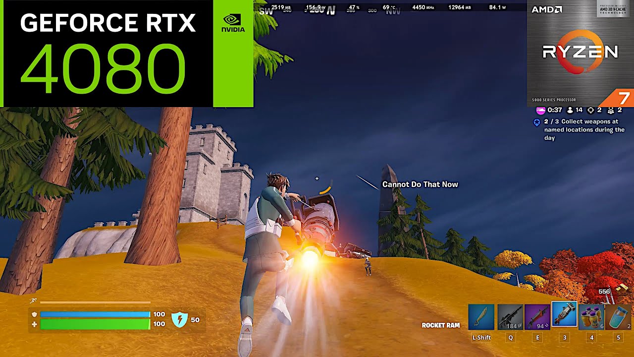 Fortnite Zero Build Solo | RTX 4080 + 5800X3D | 1440p Performance Mode