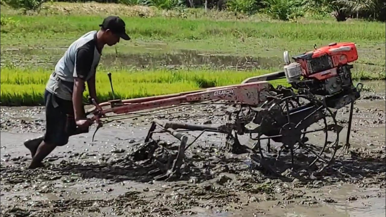 Merakit Roda Rotary Hand Traktor Quick - YouTube