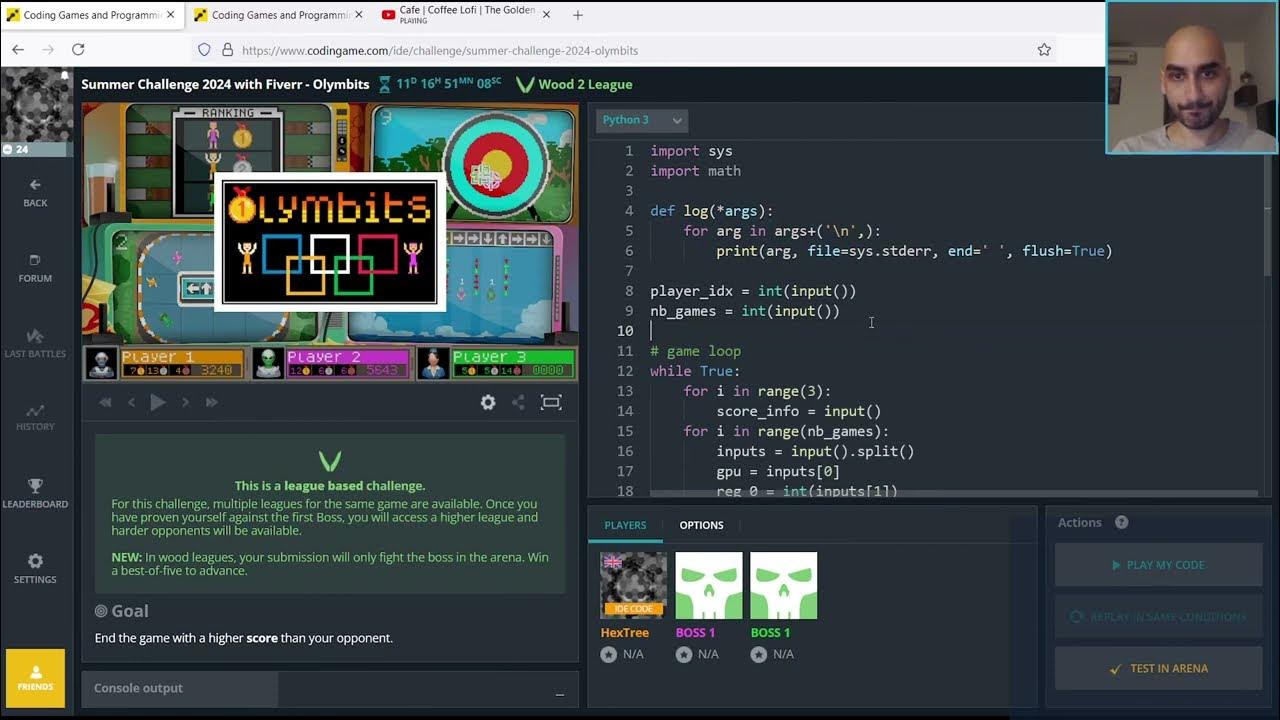 CodinGame Summer Challenge 2024 (Python) - part 1 - YouTube
