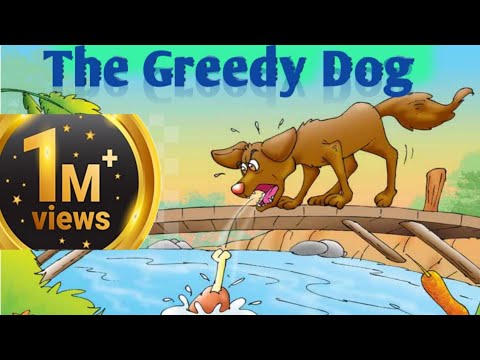The Greedy Dog/The Aesop's fable/Moral story 'Don't be Greedy/the story ...