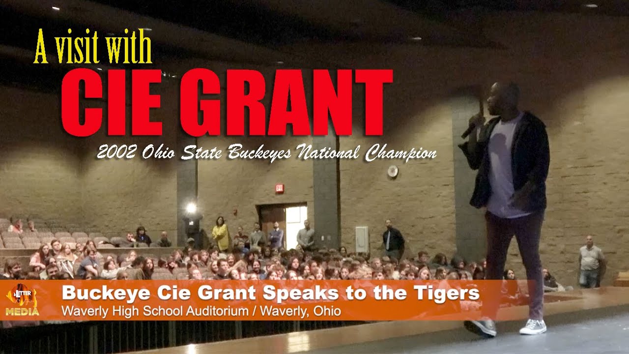 Buckeye Cie Grant visits Waverly High School to share his story with ...