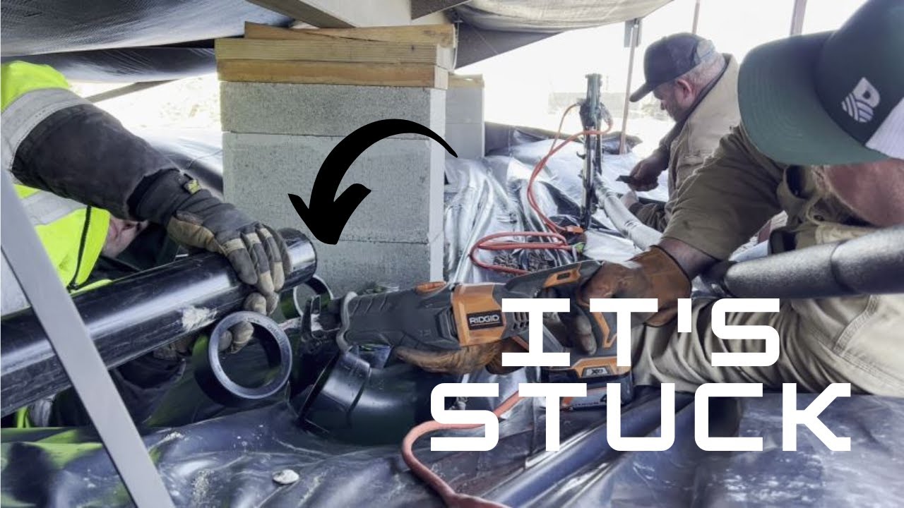 We got a pipe stuck in the sewer line. - YouTube