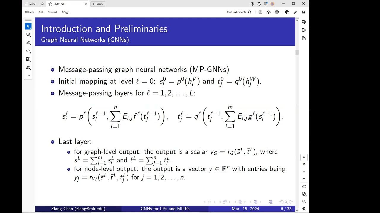 On Representing (Mixed-Integer) Linear Programs by Graph Neural Networks from Ziang Chen - YouTube