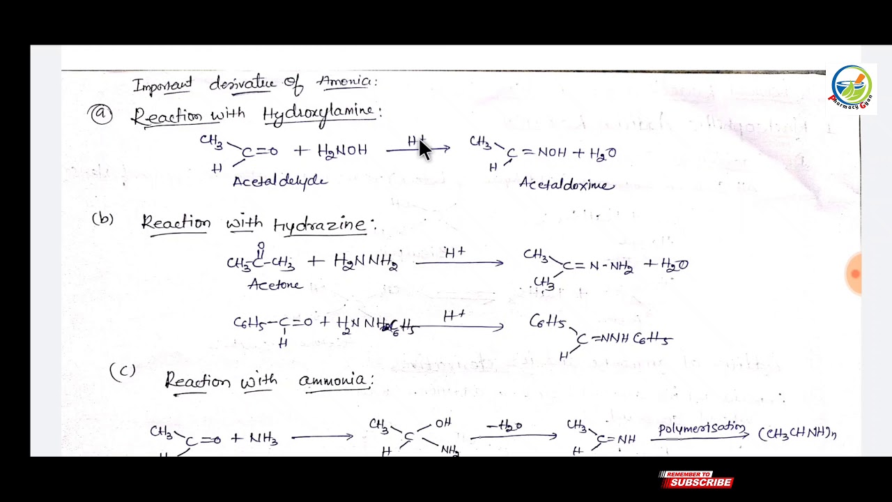Nucleophilic Addition Reaction of aldehyde and ketones (carbonyl ...