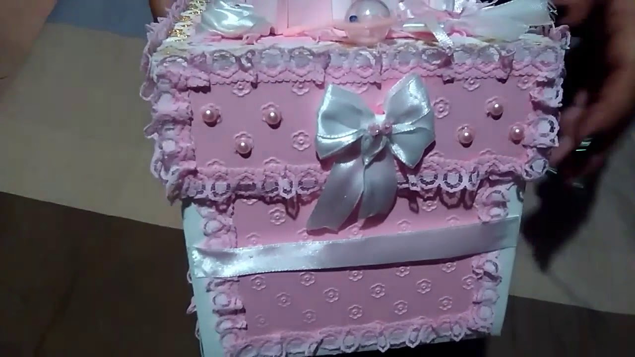 Baby girl explosion box - YouTube