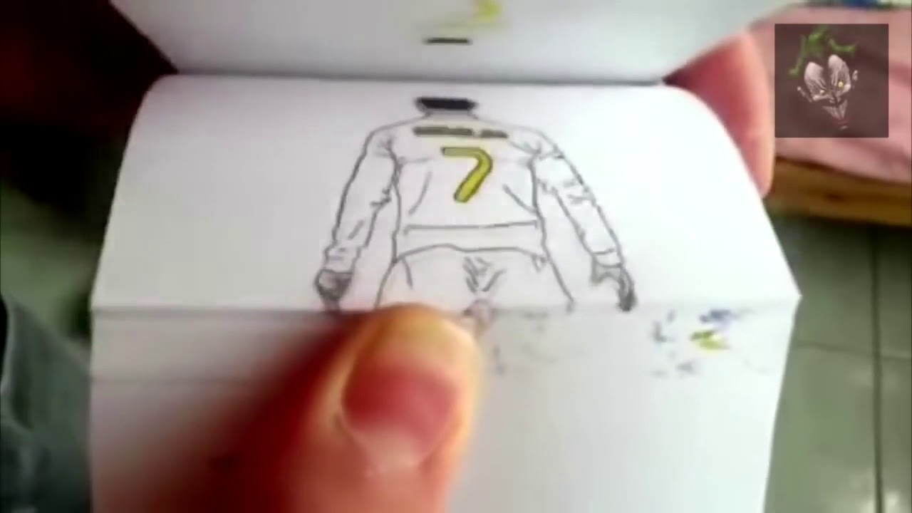 Ronaldo Neymar Messi flipbook amazing skills and goals - YouTube