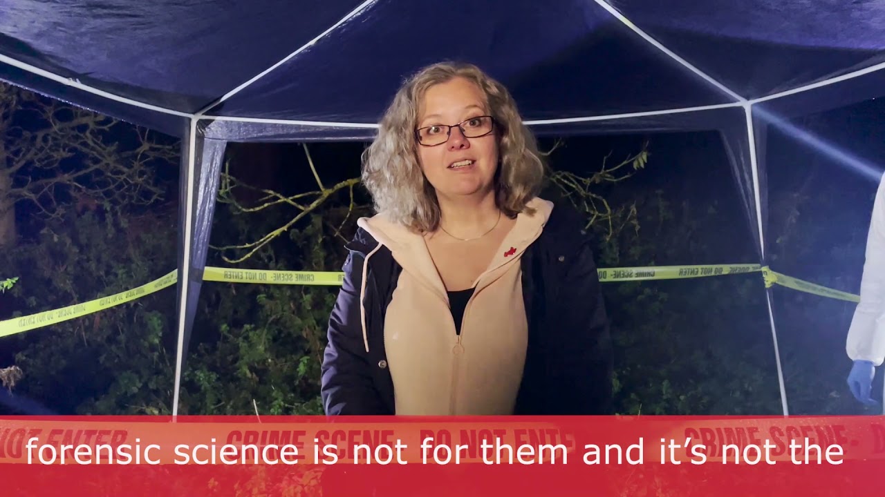Mock crime scene helps test students’ CSI skills - YouTube
