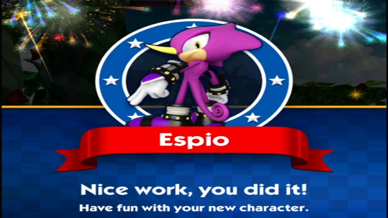 Sonic Dash | ESPIO EVENT | ESPIO UNLOCKED & Run | Gameplay ...
