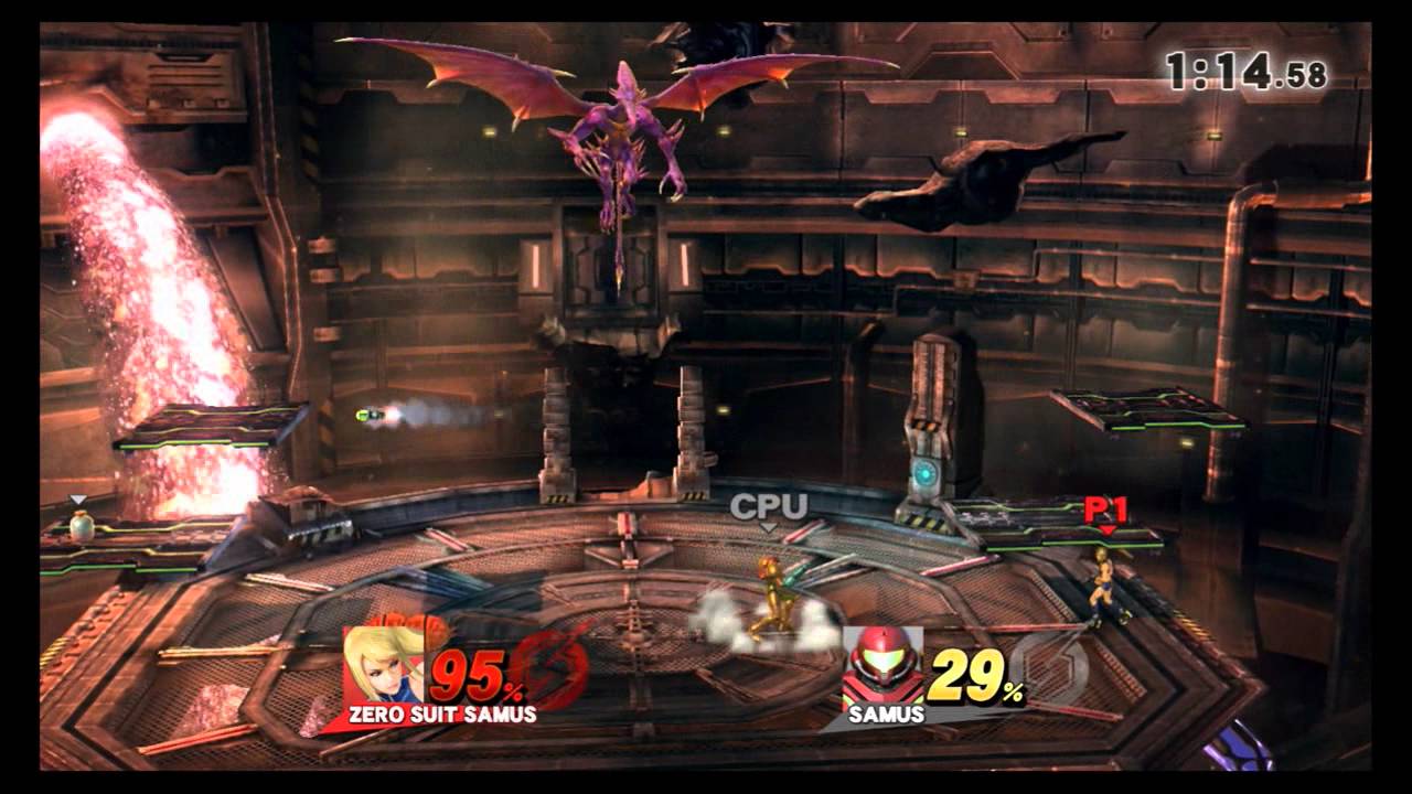 Super Smash Bros. Wii U - Metroid Title Remix - Ridley Gameplay ...