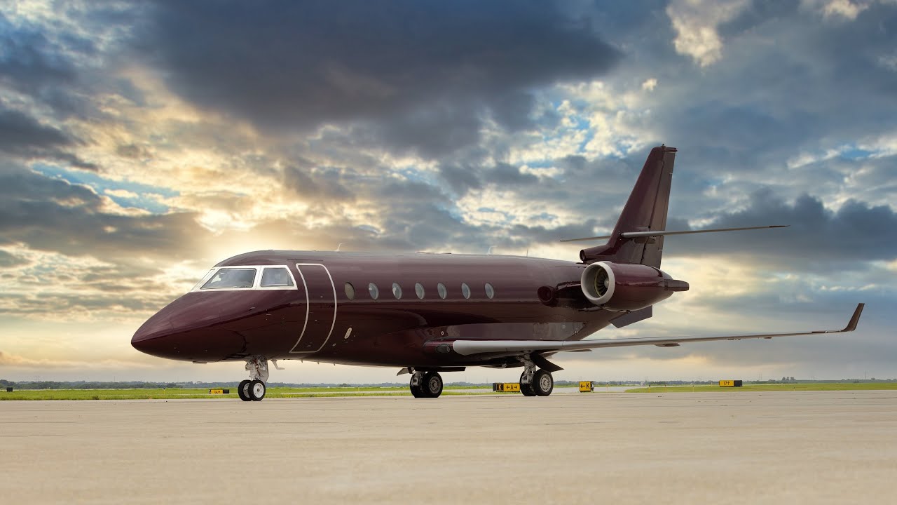 Gulfstream G200 Paint Refurbishment | A Merlot Masterpiece - YouTube