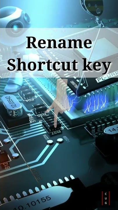 Rename folder/files shortcut key | keyboard key - YouTube