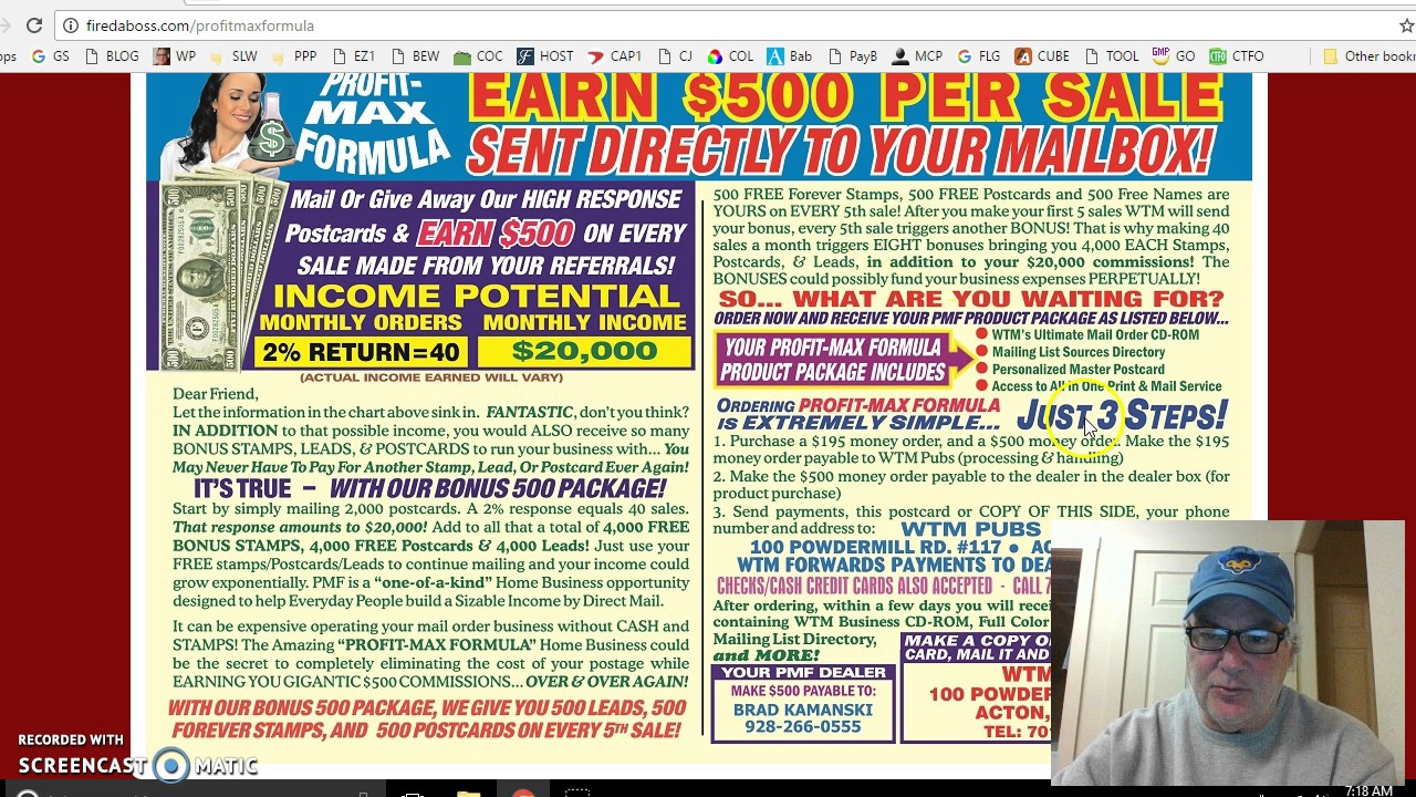 [Profit Max Formula Postcard Program Video Review] - YouTube
