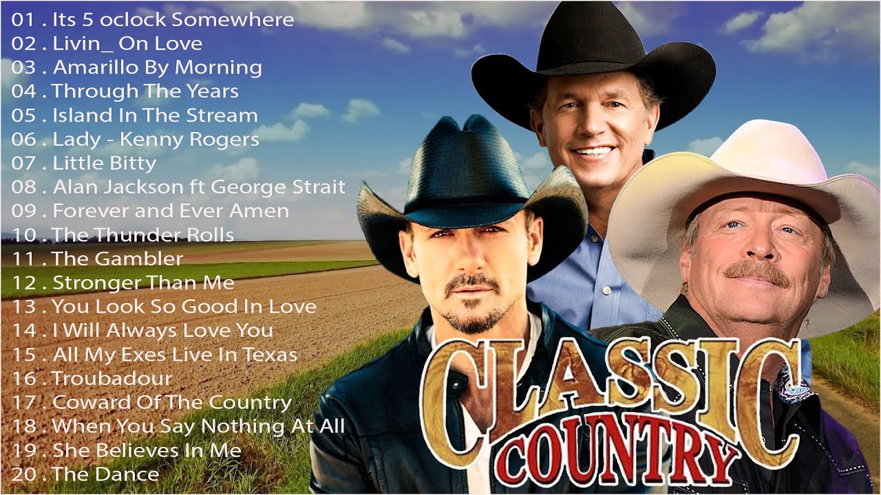 Best Classic Country Songs Of 1990s🍻Greatest 90s Country Music HIts Top ...