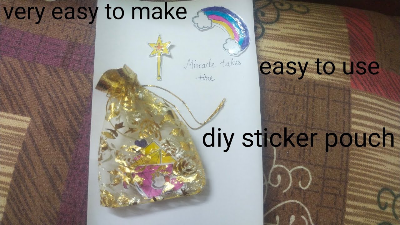 how to make sticker pouch 👝😁 @Artandcraft320 - YouTube