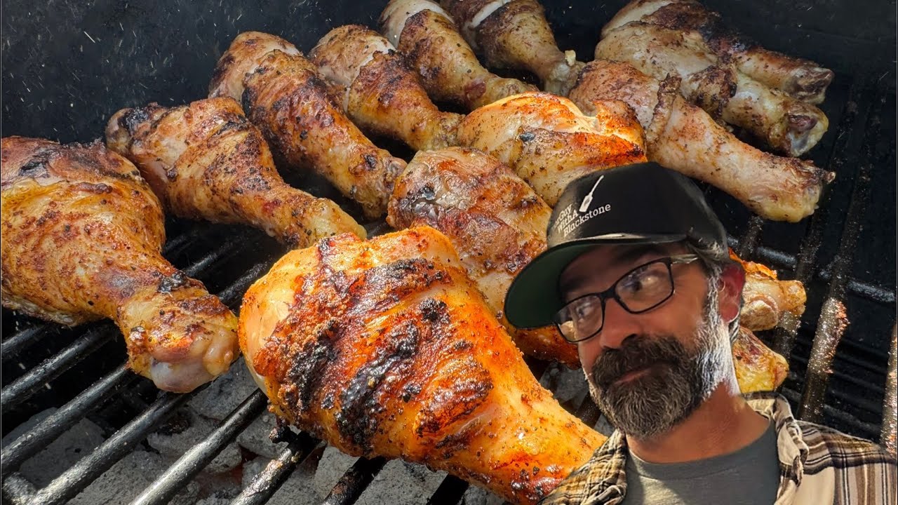Grilled Chicken Drumsticks! Inflation buster!! - YouTube