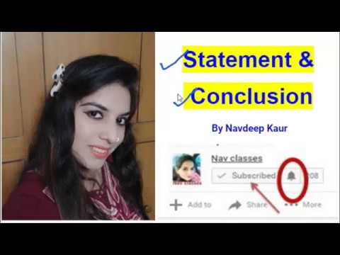 Statement Conclusion tricks | Logical reasoning with MCQs | Class 4 ...