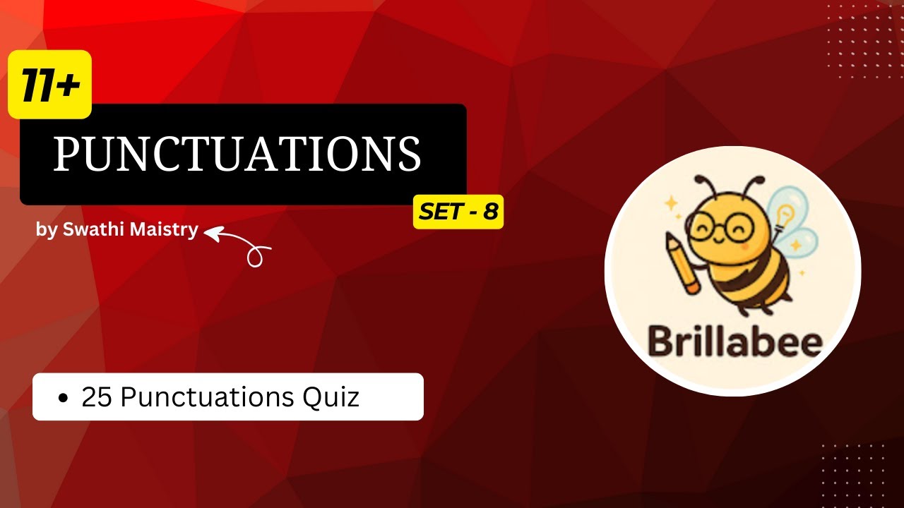 SET 8 | 11+ Punctuation Quiz | Practice Test to Master Grammar - YouTube