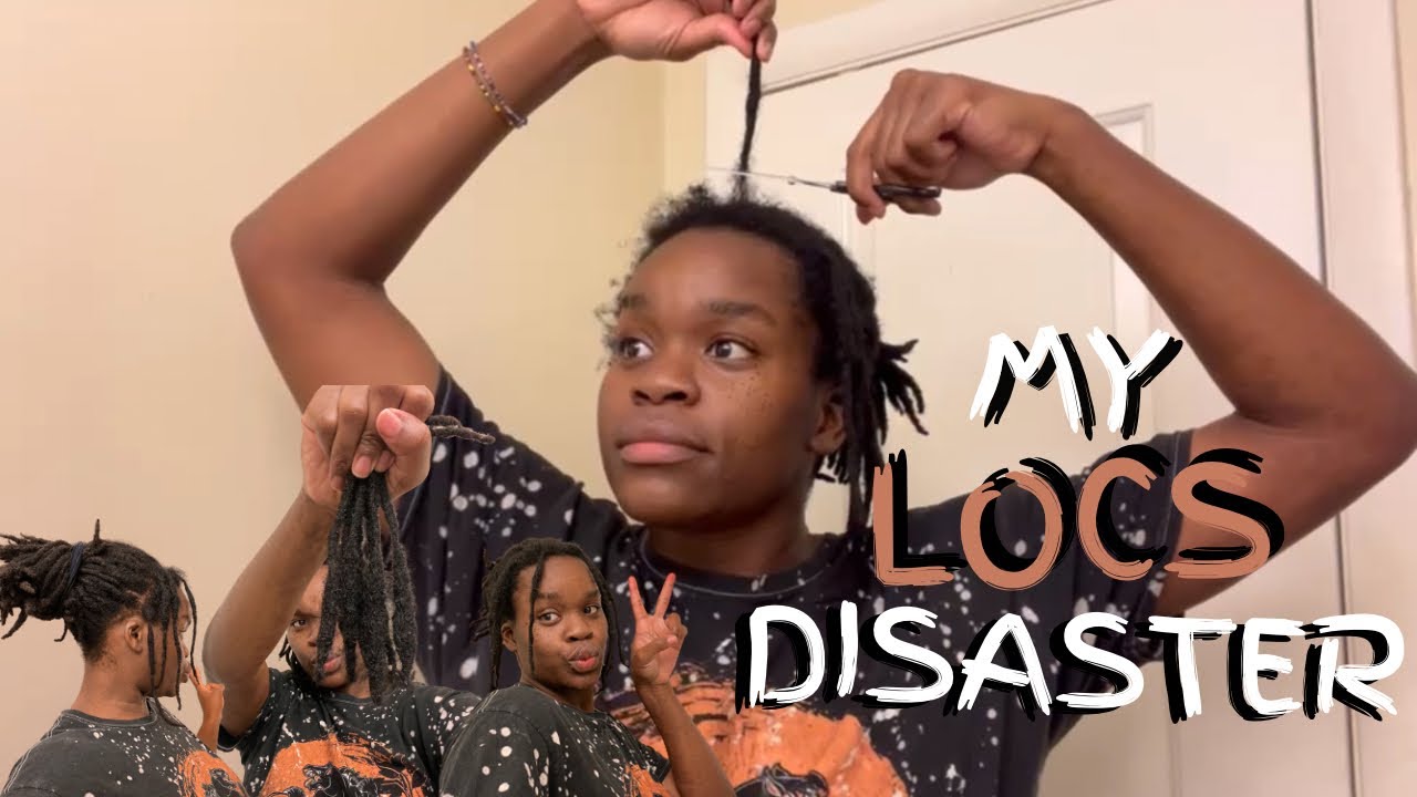 Cutting my front locs | Postpartum hair loss | Cutting my locs off ...