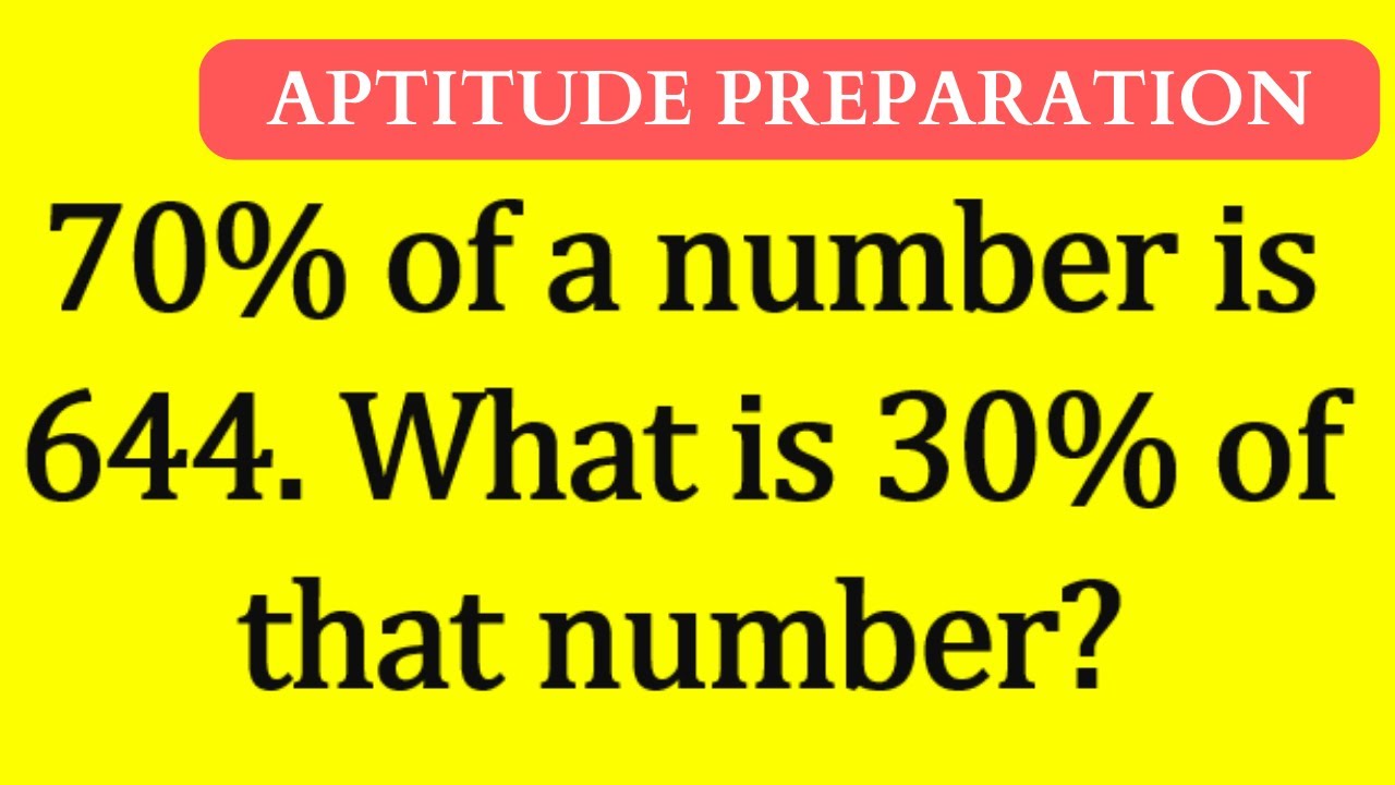 70 Of A Number Is 644 What Is 30 Of That Number YouTube 70-of-a-number-is-644-what-is-30-of-that-number-youtube