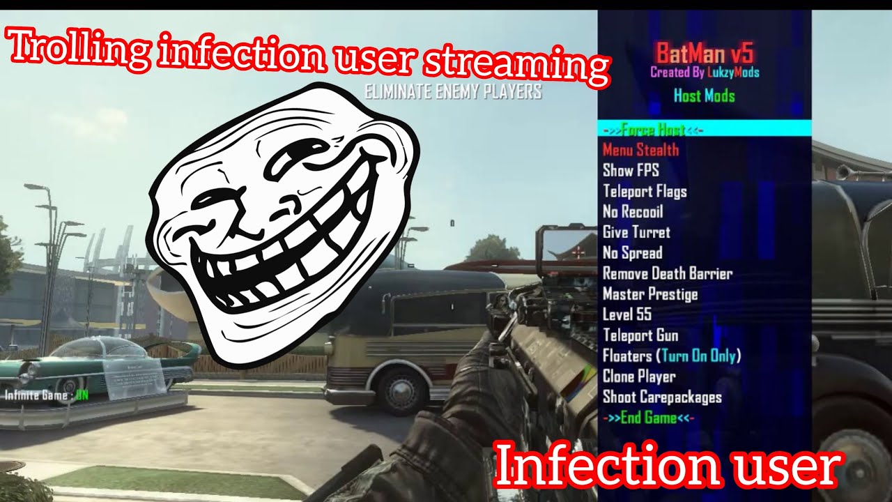 Trolling a Infection user on Black ops 2, Funny af - YouTube