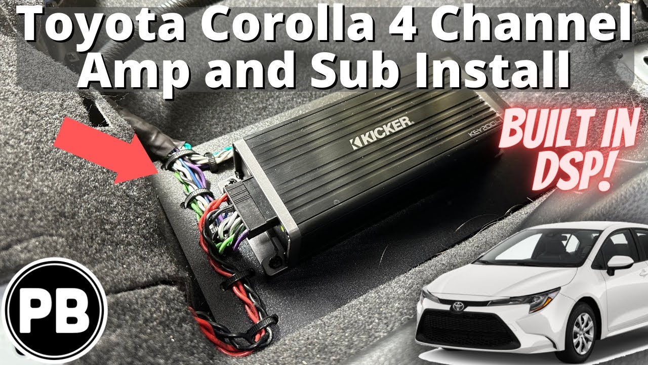 2020 - 2024 + Toyota Corolla 4 Channel Amp Install - YouTube