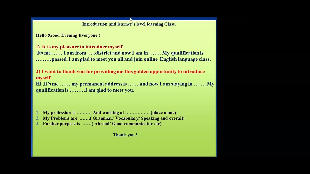 Day one introduction session - YouTube