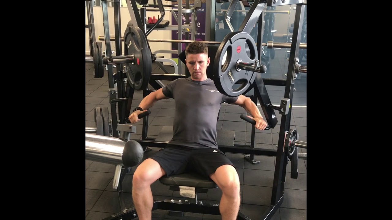 Hammer Strength ISO Lateral Wide Chest Press - YouTube