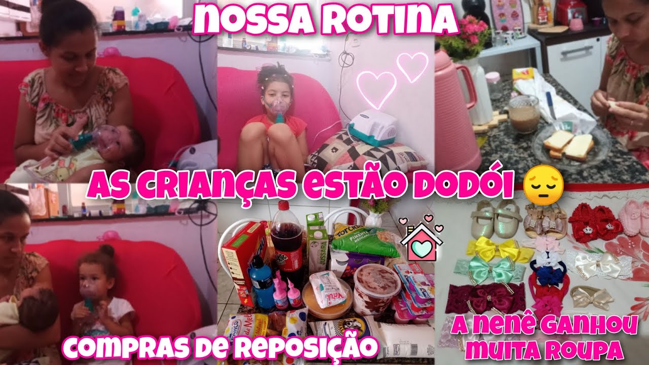 As crianças estão dodói 😔| nossa rotina a nenê ganhou muita roupa linda ...