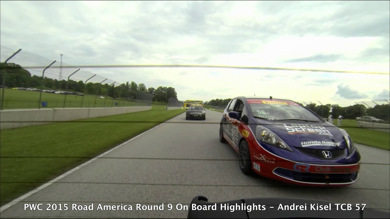 #57 Andrei Kisel on-board highlights. Road America RACE 3 - YouTube