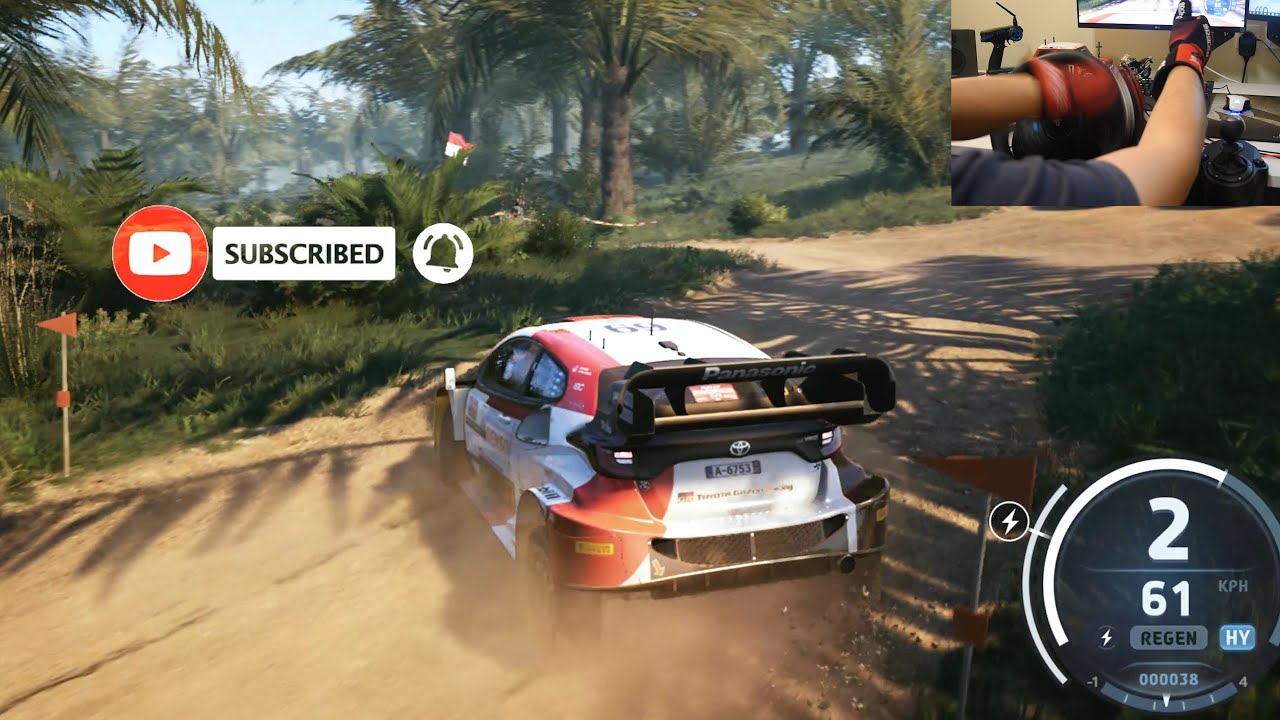 Toyota Yaris Turbo-Hybrid Rally1 EA Sports WRC - Logitech G29 - YouTube