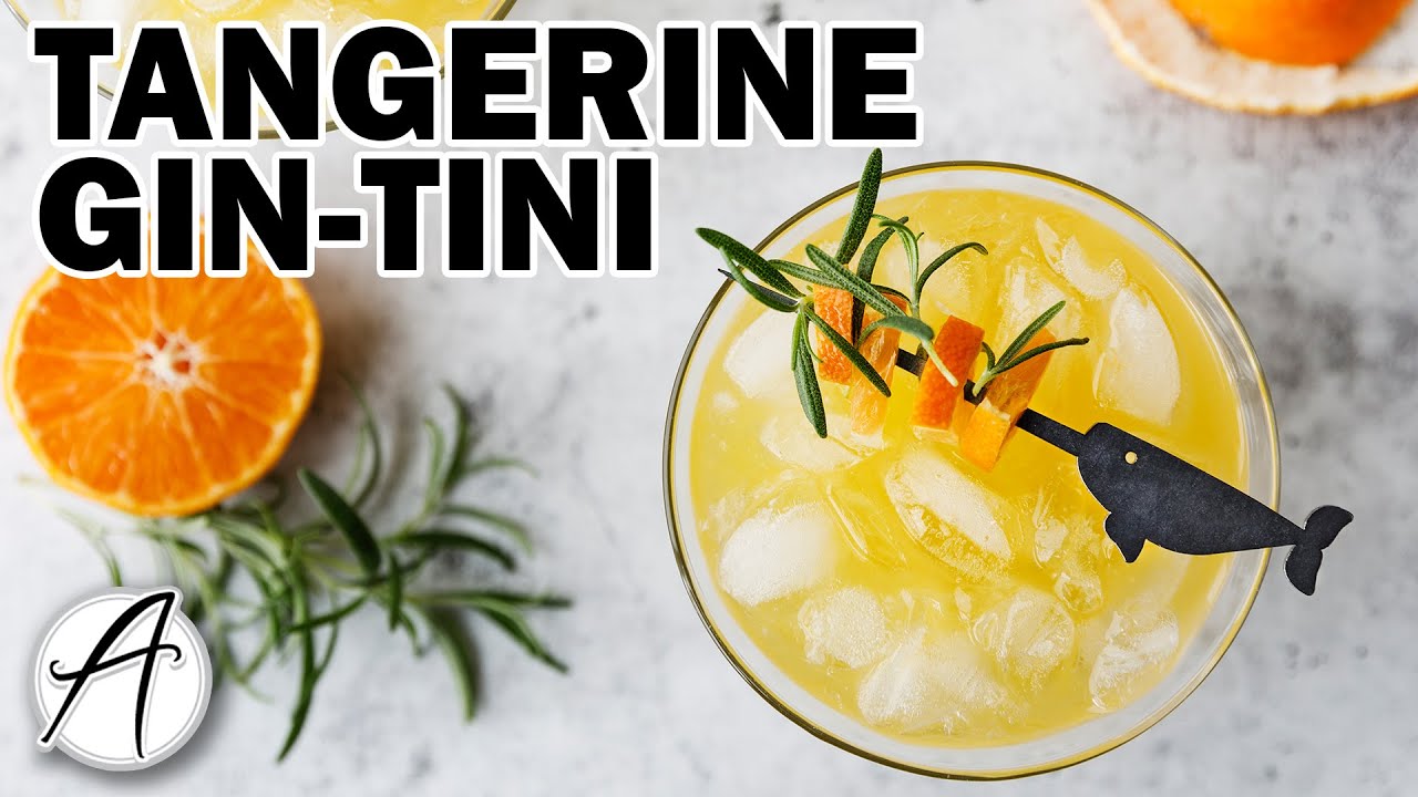 Easy Tangerine Gintini | 3 Ingredient Cocktail - YouTube