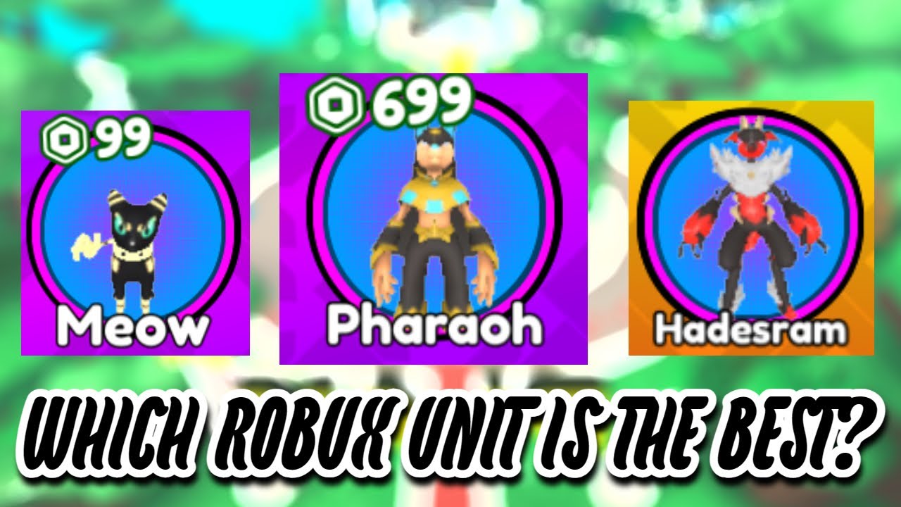 USING ALL ROBUX UNITS IN PAL TOWER DEFENSE! Which One is The Best ...