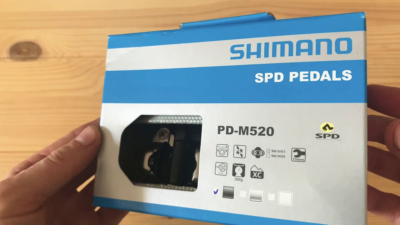 SHIMANO PD-M520 SPD BIKE PEDALS / Black - YouTube