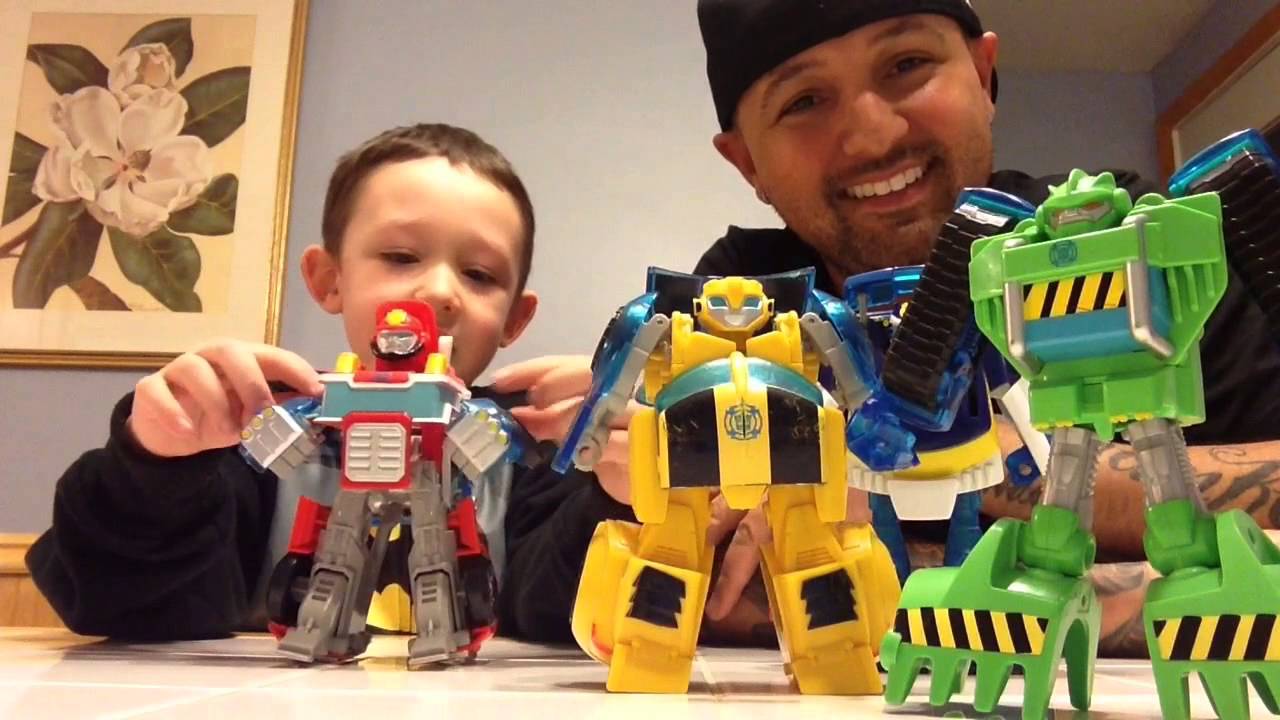 Transformers rescue bots toy review by Pookie & Papi - YouTube