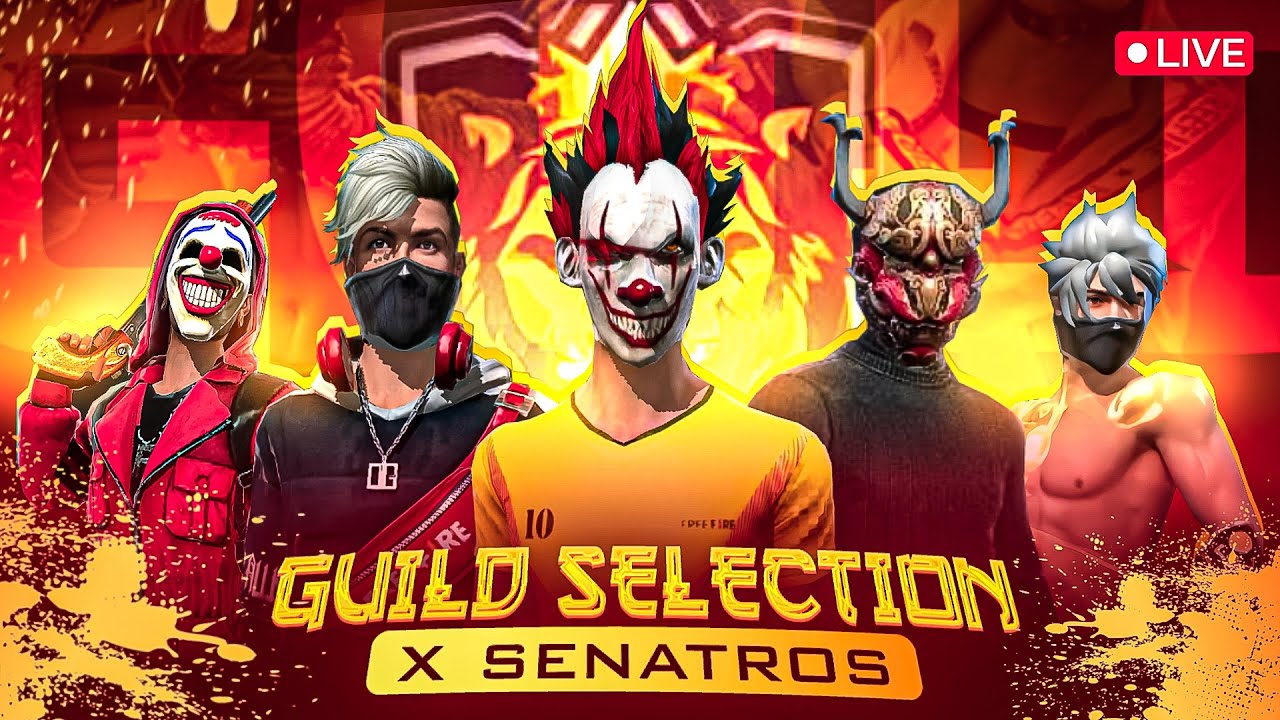 guild SELECTION 🟢team SENATORS 🟡 #freefireindia #kolive - YouTube