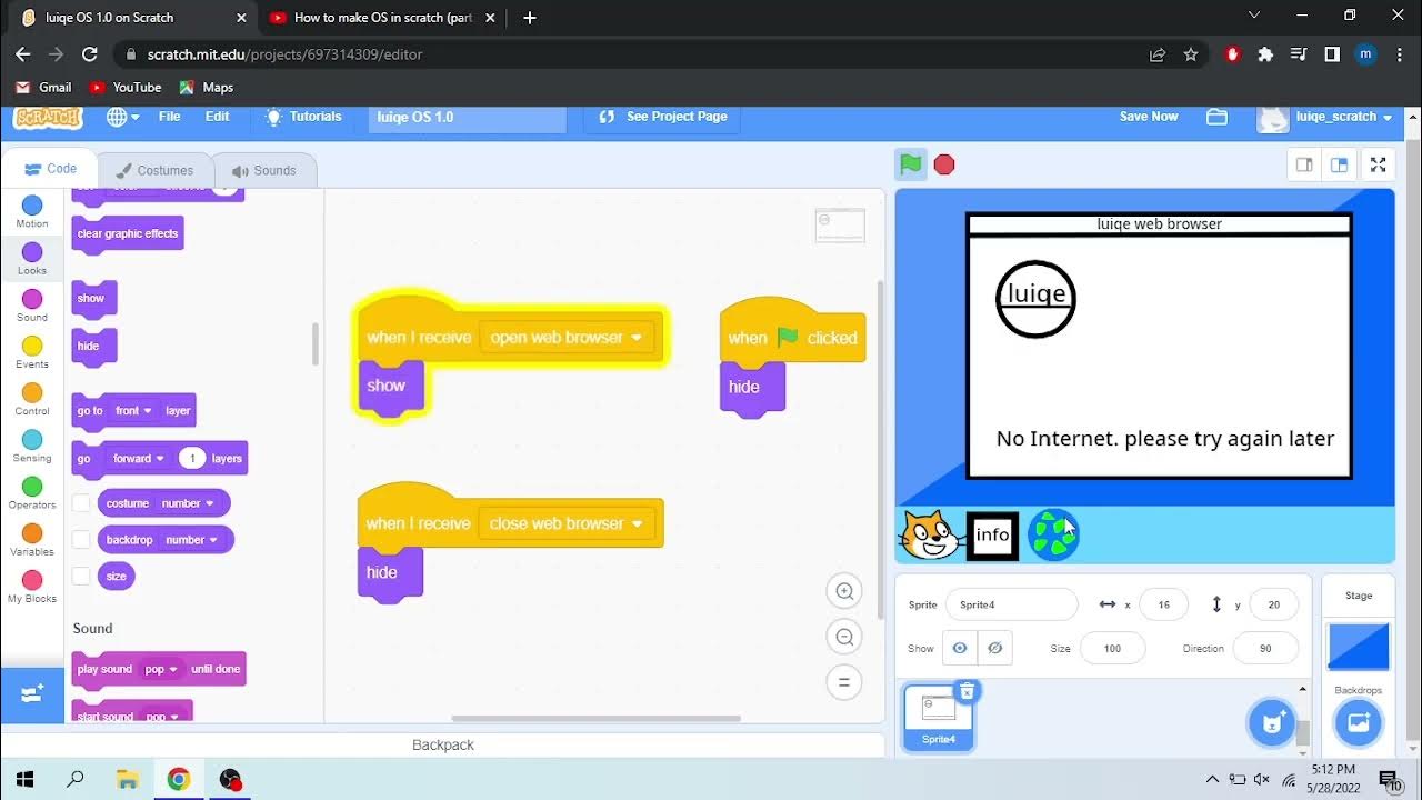 How to make OS in scratch (part 3)! web browser! - YouTube
