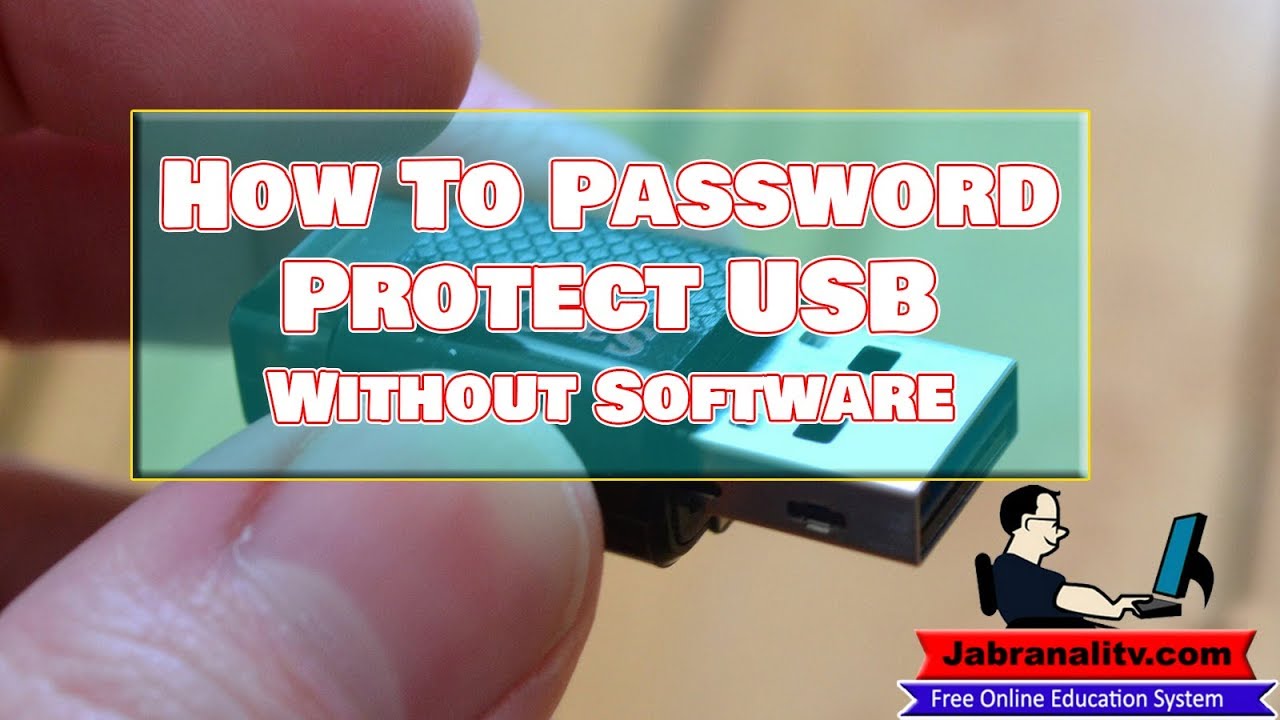 How To Password Protect USB Pendrive [Without Software] - YouTube