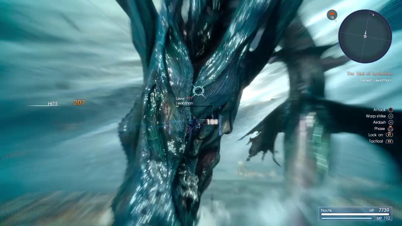 FINAL FANTASY XV - Leviathan Fight + Luna Scene - YouTube