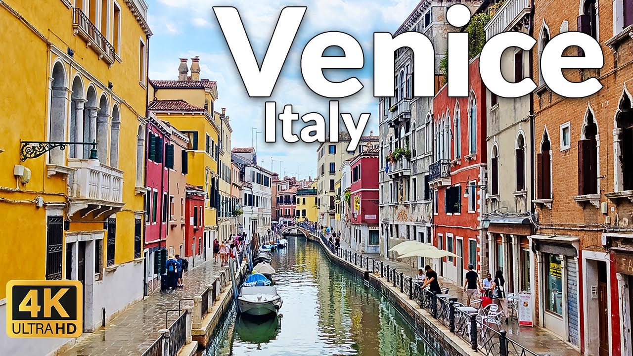 Venice, Italy Full Walking Tour (4K Ultra HD, 60fps) with Natural City ...