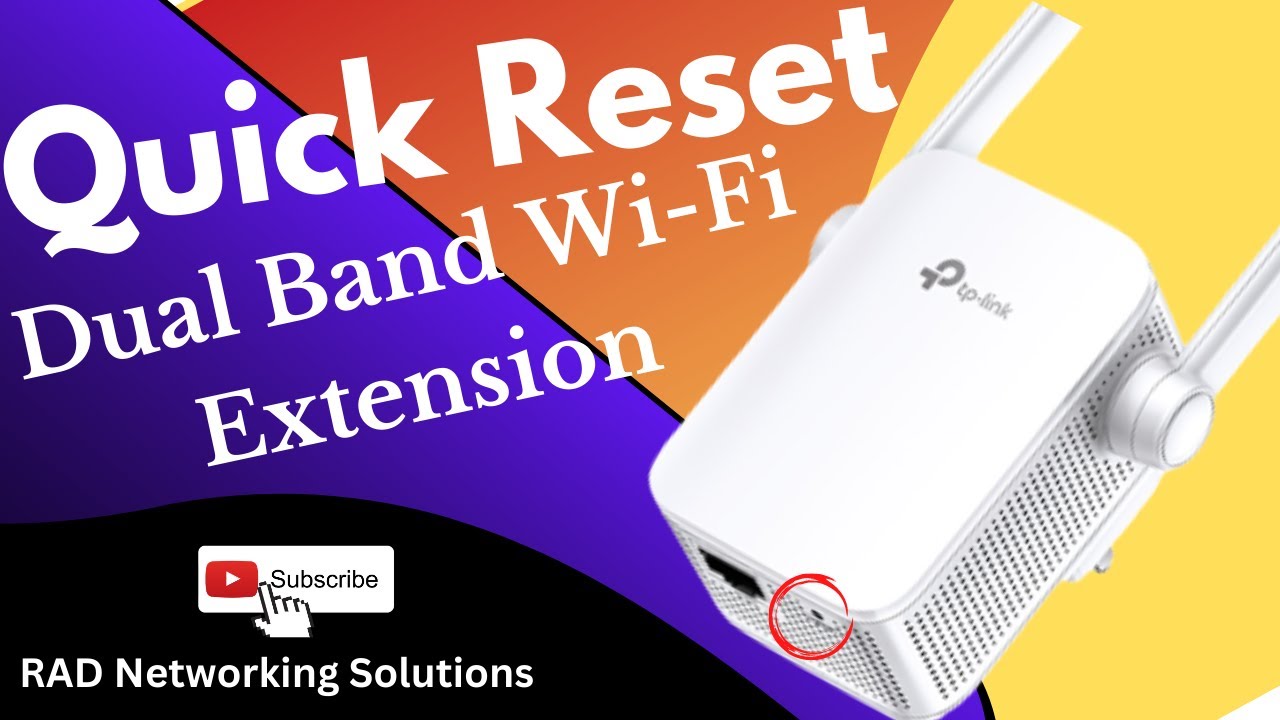 How to Hard reset TP-Link RE305 AC1200 Wi-Fi Range Extender - English ...
