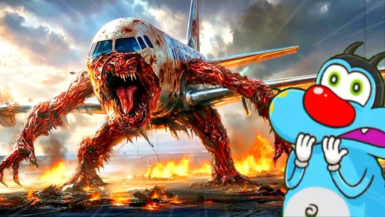 Oggy Found Terrifying Infected Plane Eater In Real Life | Infected ...