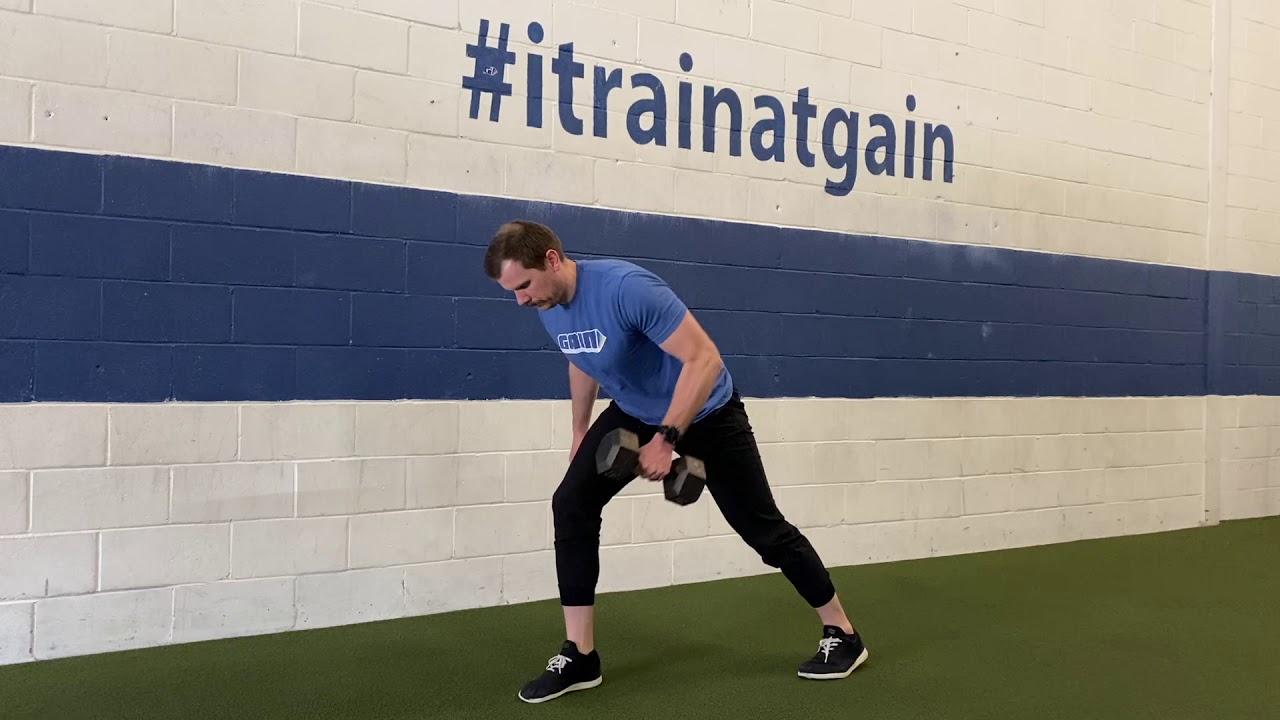 Split Stance Dumbbell Row - YouTube