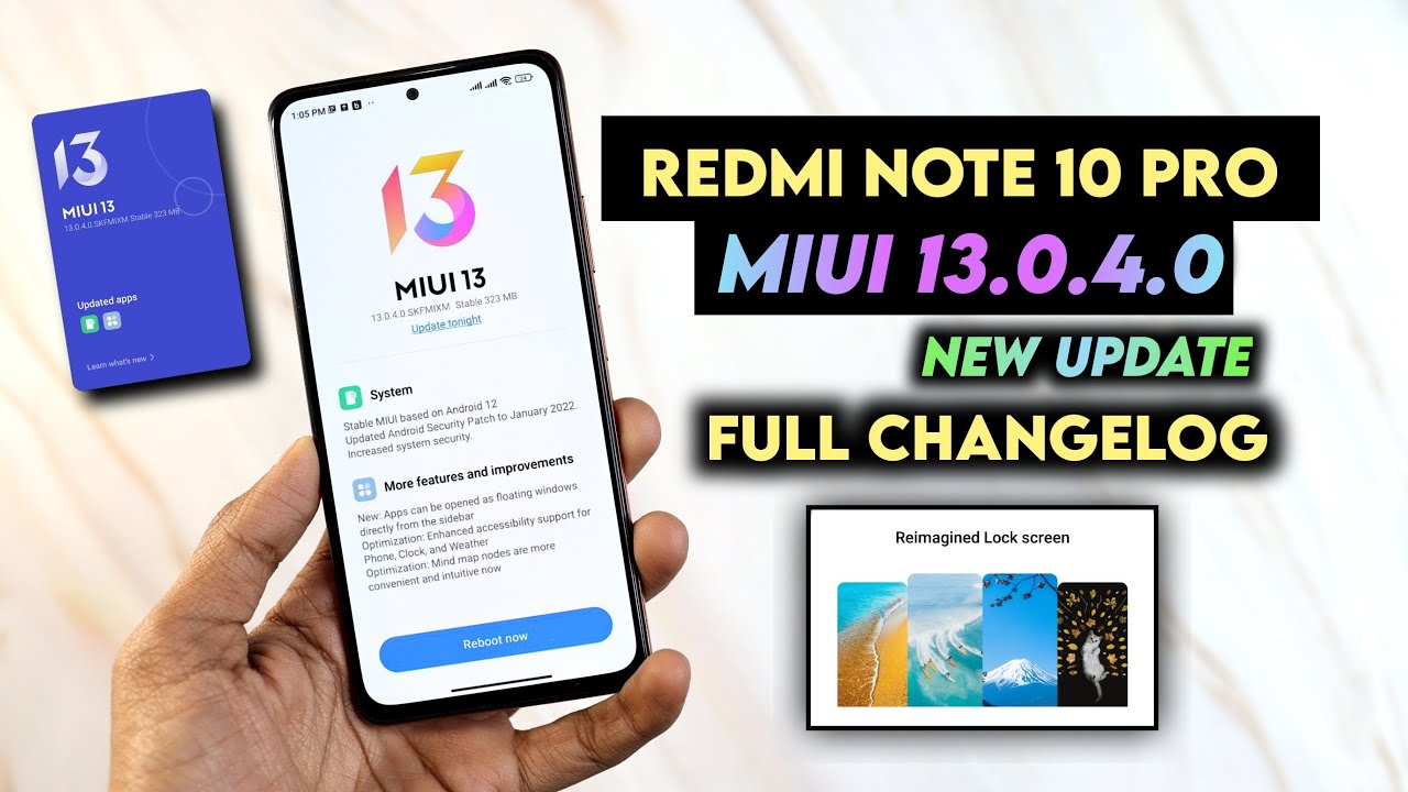 Redmi Note 10 Pro MIUI 13.0.4.0 New Update (Mi Pilot) Full Changelog ...