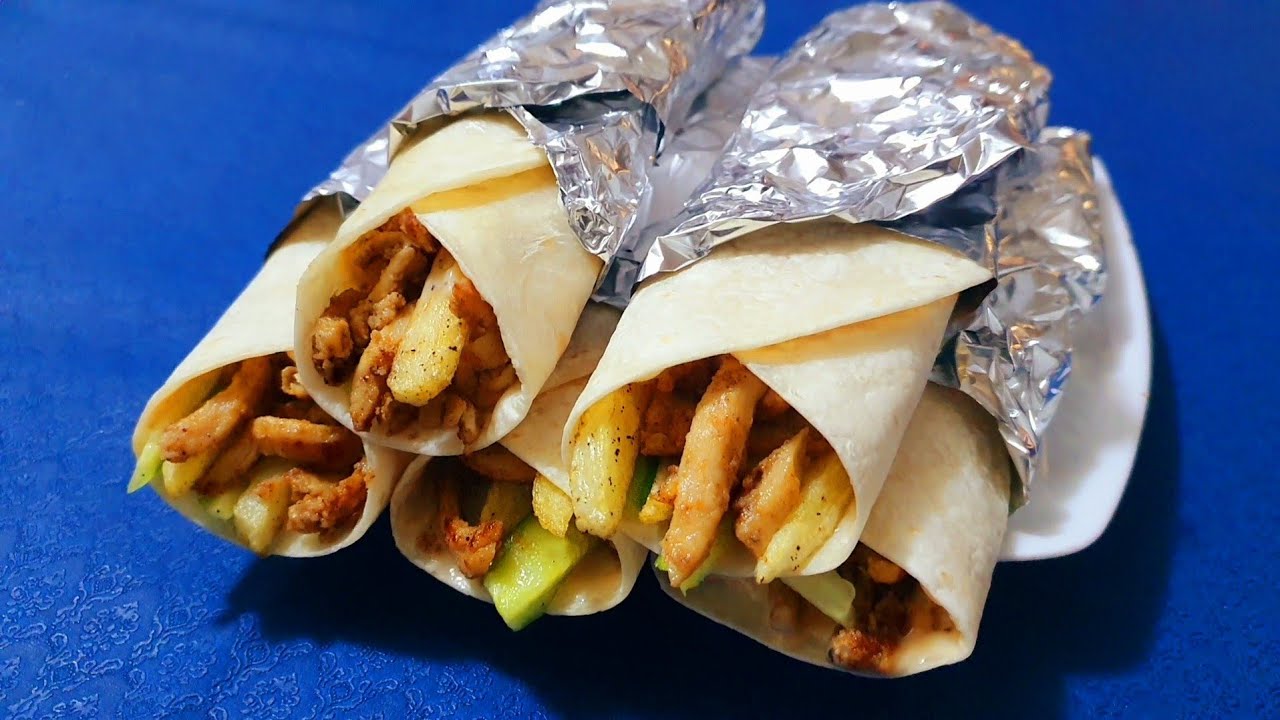 Tortilla wrap | Chicken wrap with Maggi shawarma mix | quick recipe ...