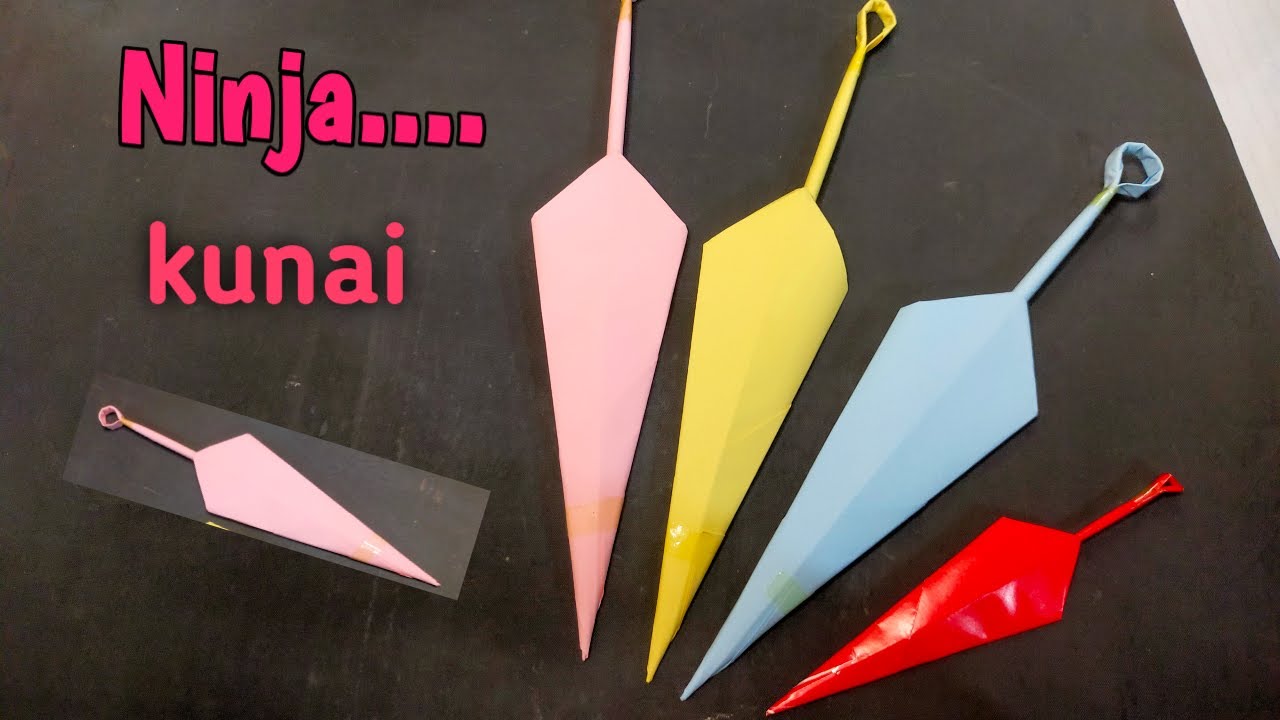 Kunai paper origami | how to make paper kunai | myorigami&diy - YouTube