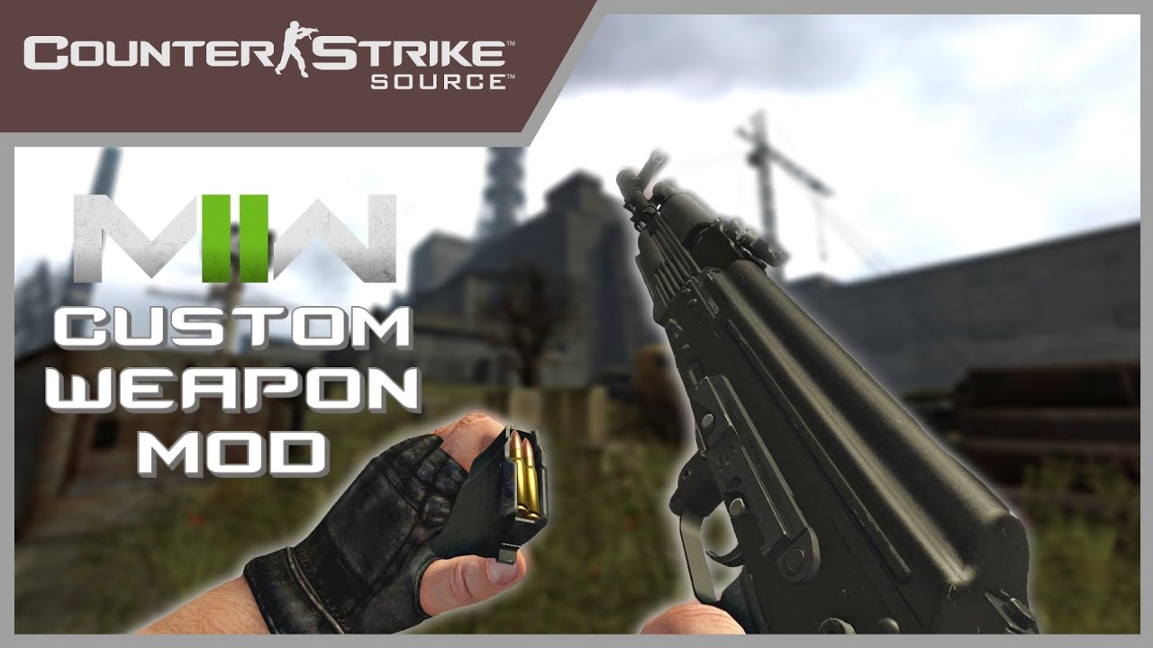 Counter-Strike: Source | MWII Kastov 762 Custom Weapon MOD - YouTube